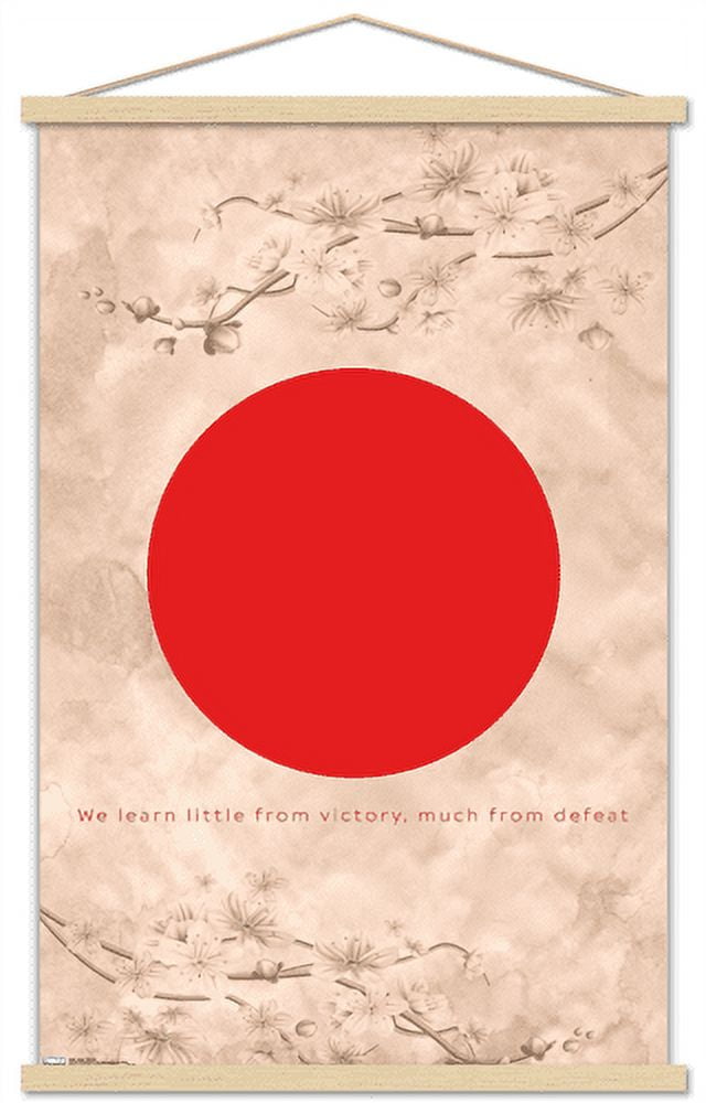 Tokyo - Proverb Wall Poster with Wooden Magnetic Frame, 22.375" x 34 ...