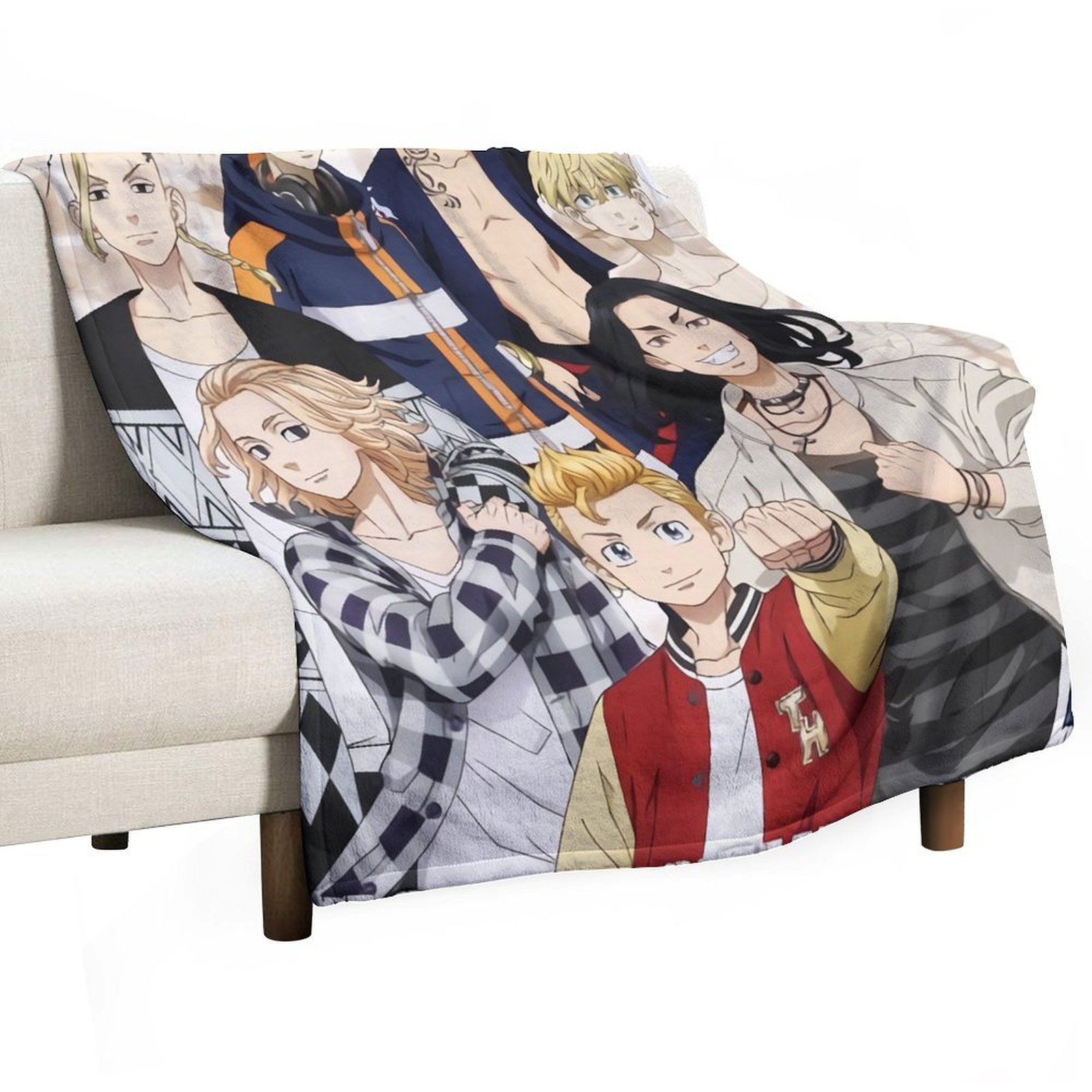 Tokyo Revengers Anime Blanket Hanagaki Takemichi Sano Manjiro Luxury ...