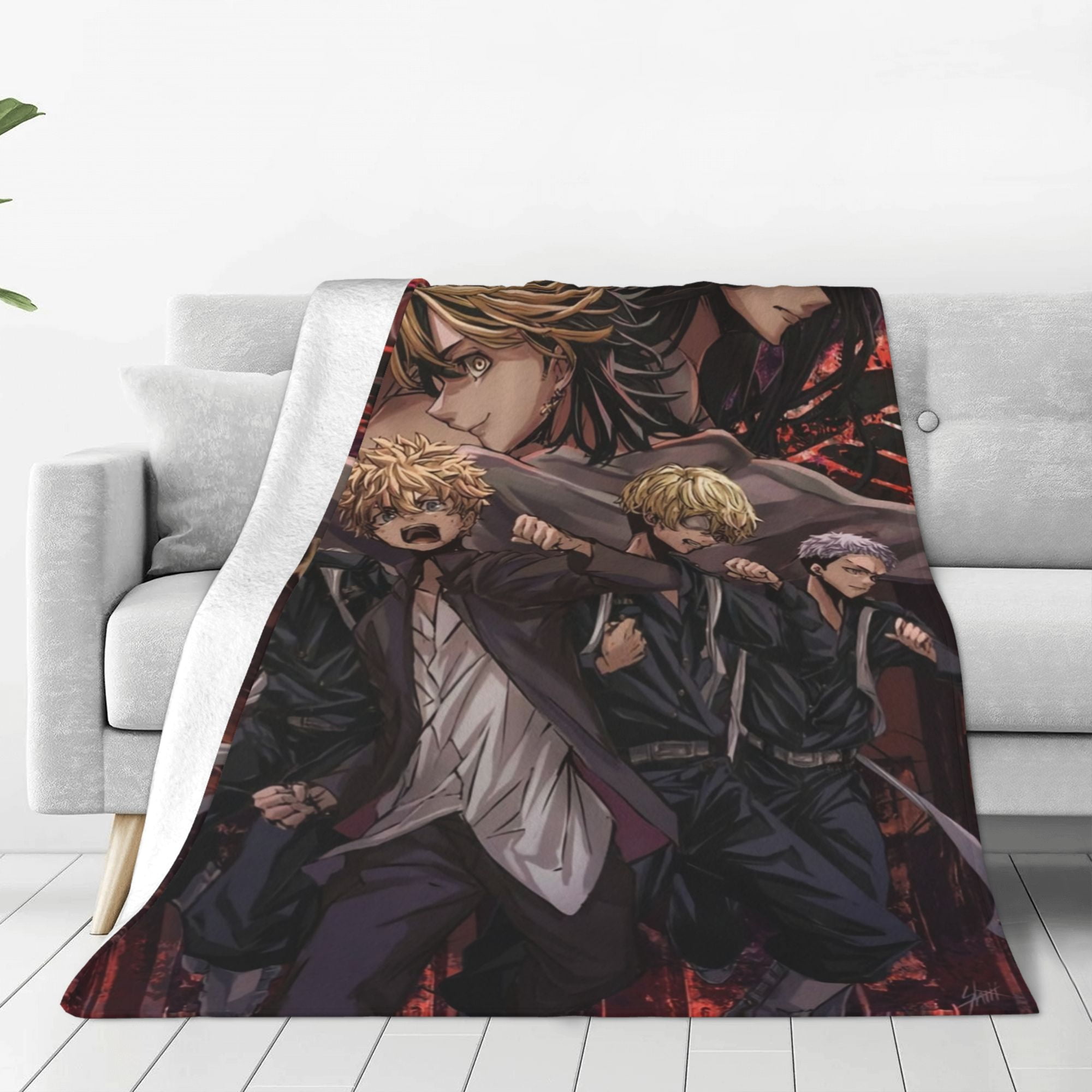 Tokyo Revengers Anime Throw Blanket Soft Plush Travel Blankets For ...