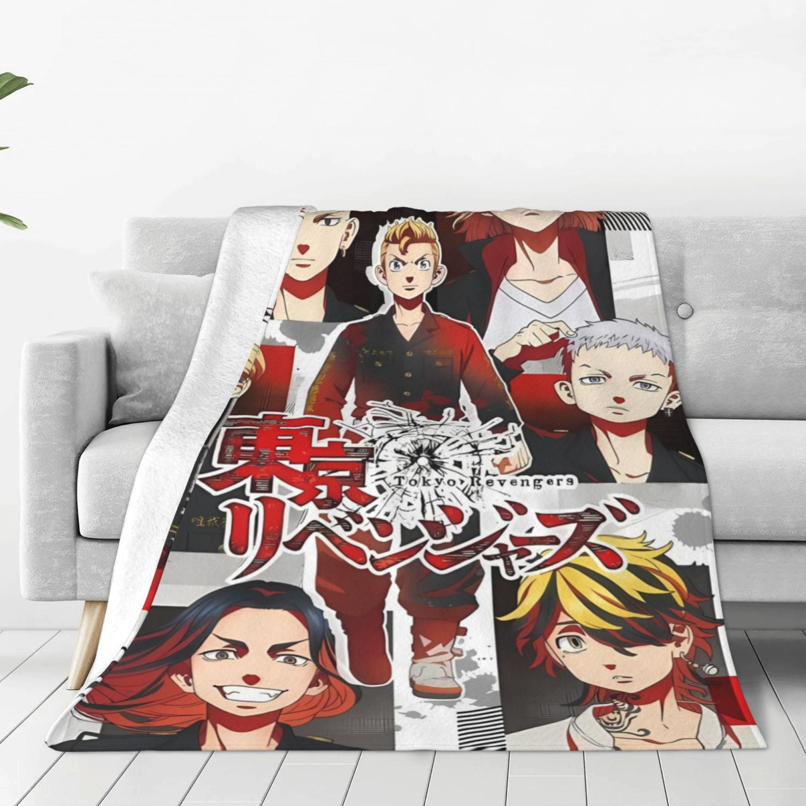 Tokyo Revengers Throw Blanket Couch Bed Sofa Soft Lightweight Warm Cozy ...