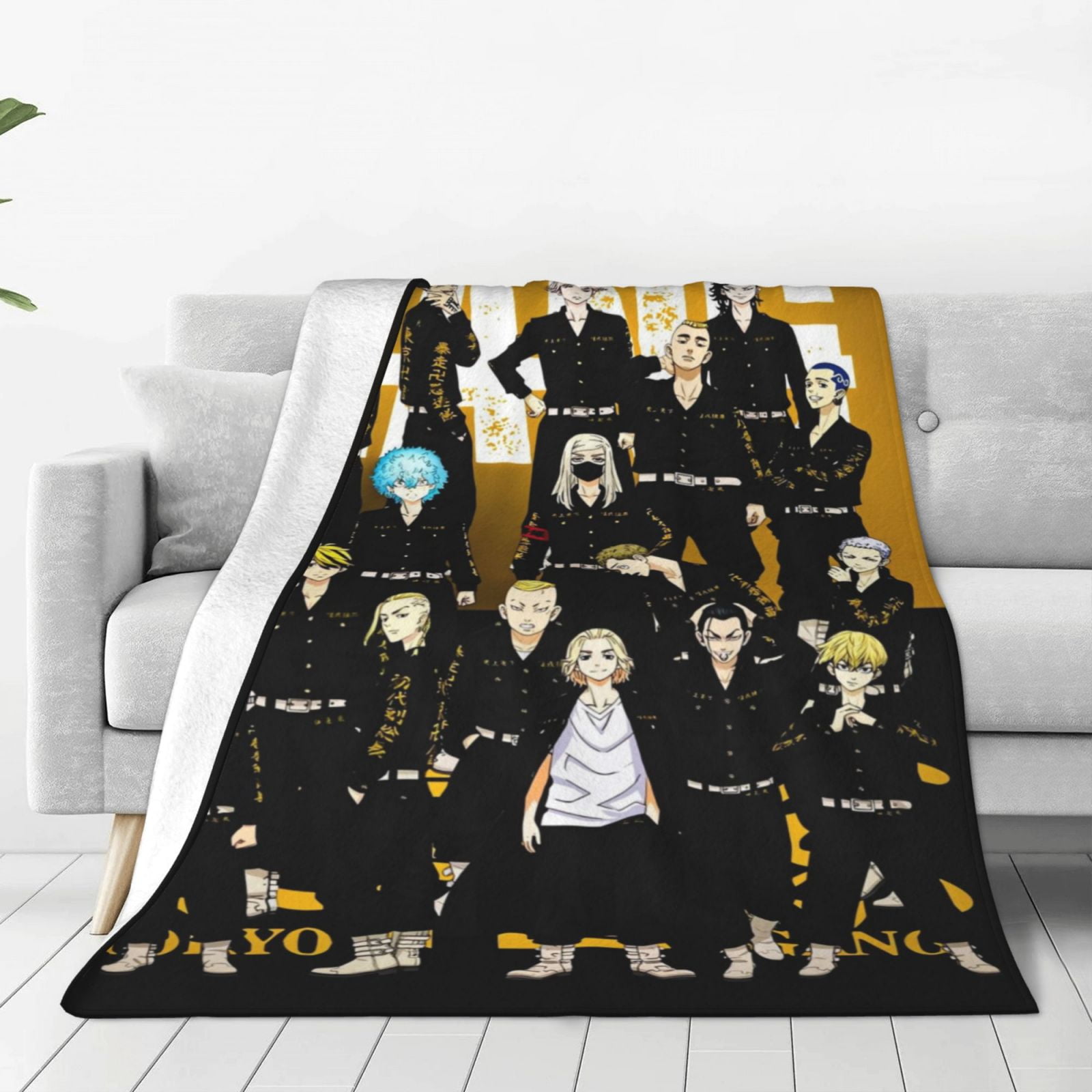 Tokyo Revengers Throw Blanket Couch Bed Sofa Soft Lightweight Warm Cozy ...