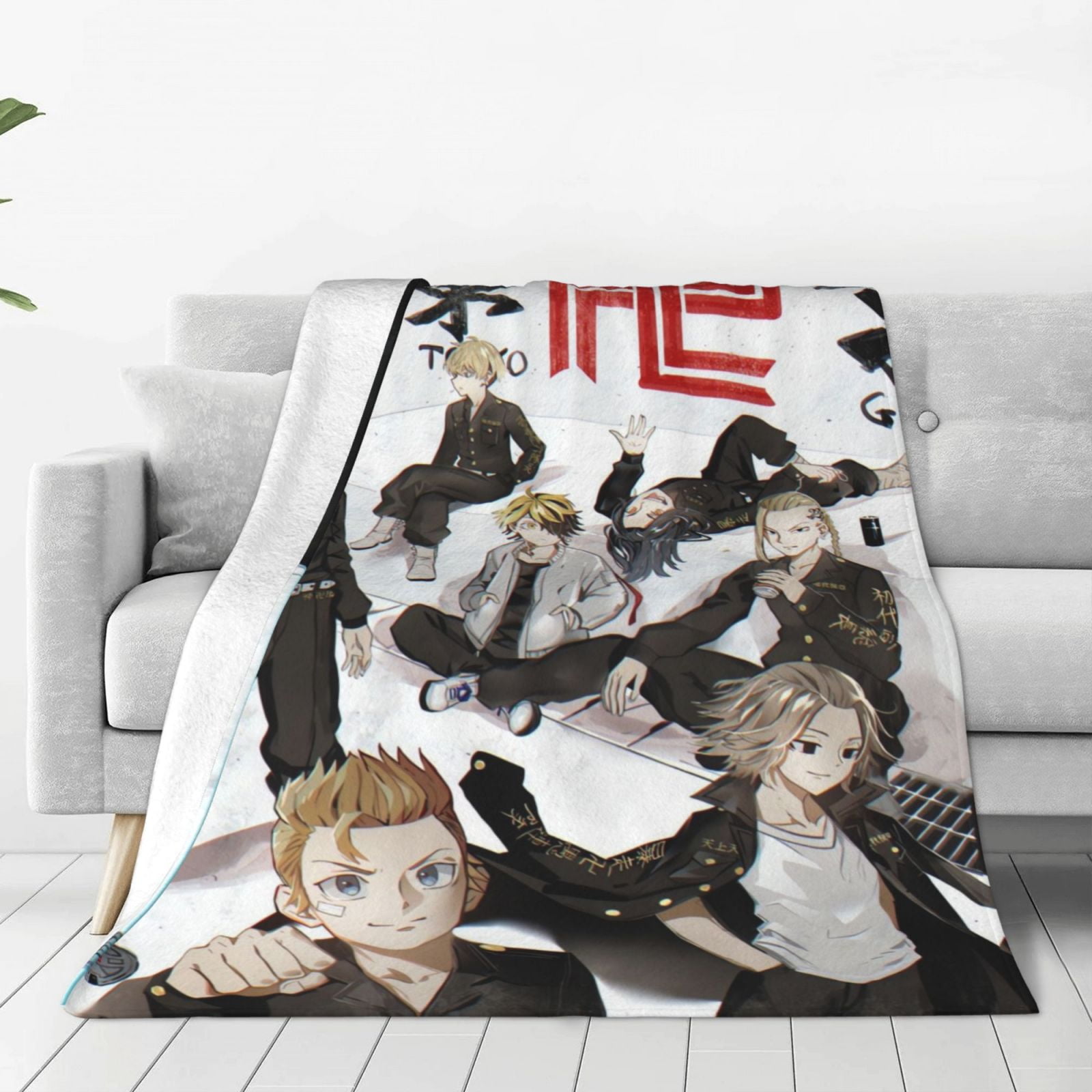 Tokyo Revengers Throw Blanket Couch Bed Sofa Soft Lightweight Warm Cozy ...