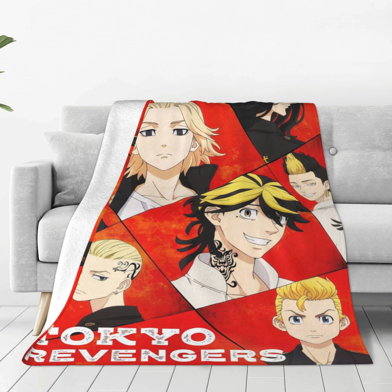 Tokyo Revengers Throw Blanket Couch Bed Sofa Soft Lightweight Warm Cozy ...