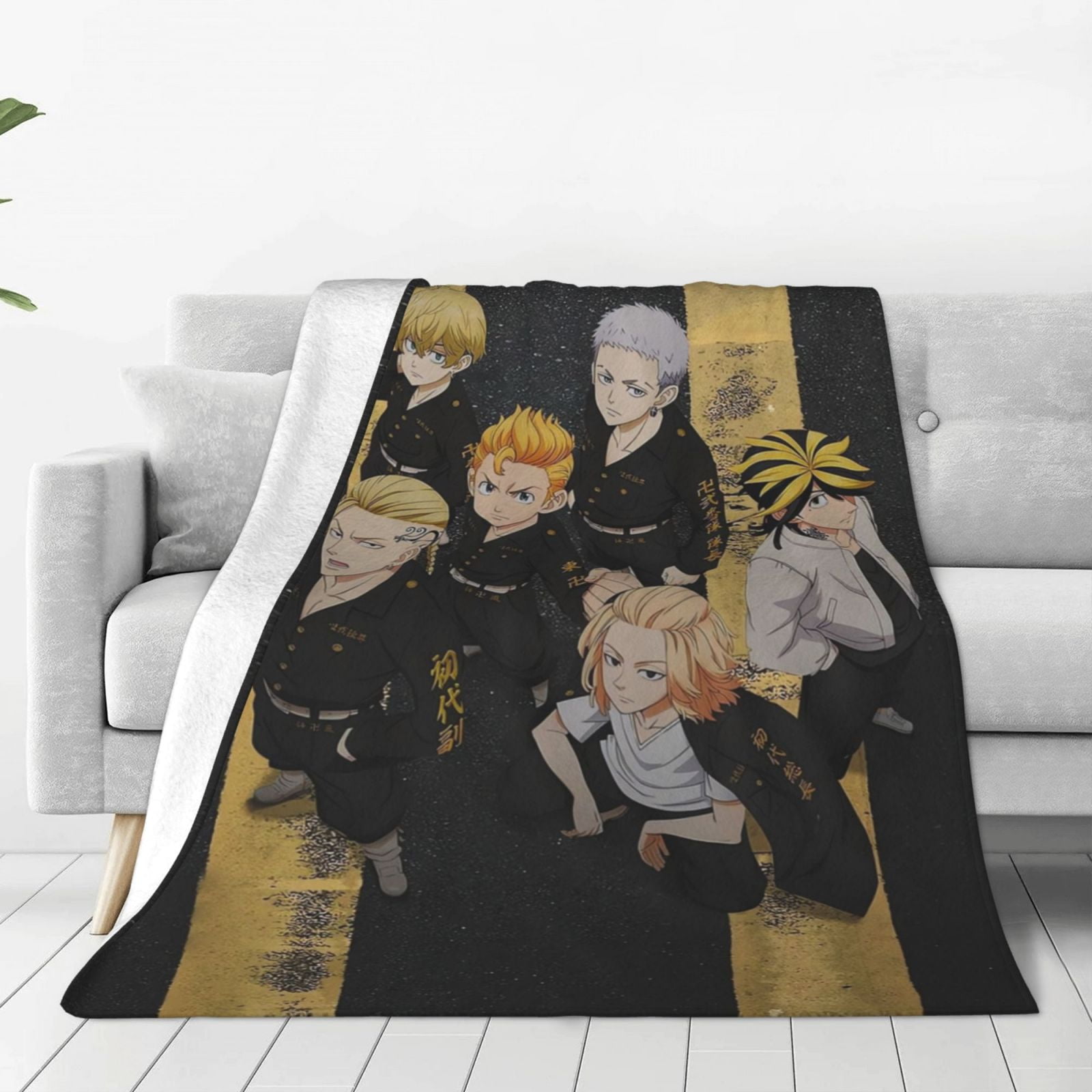 Tokyo Revengers Throw Blanket Couch Bed Sofa Soft Lightweight Warm Cozy ...