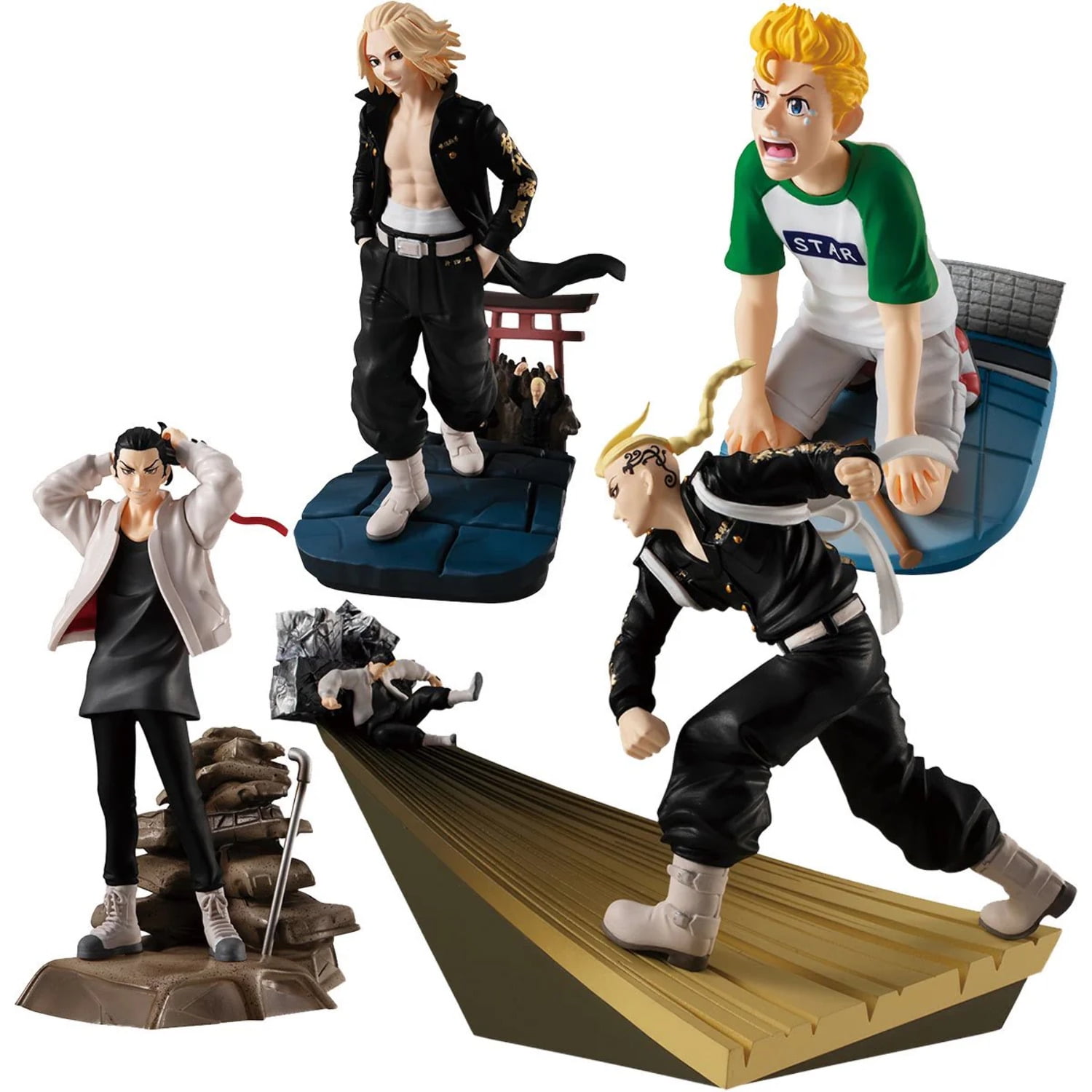 Tokyo Revengers Toman Heroic Scenes Petitrama Set of 4 - Walmart.com