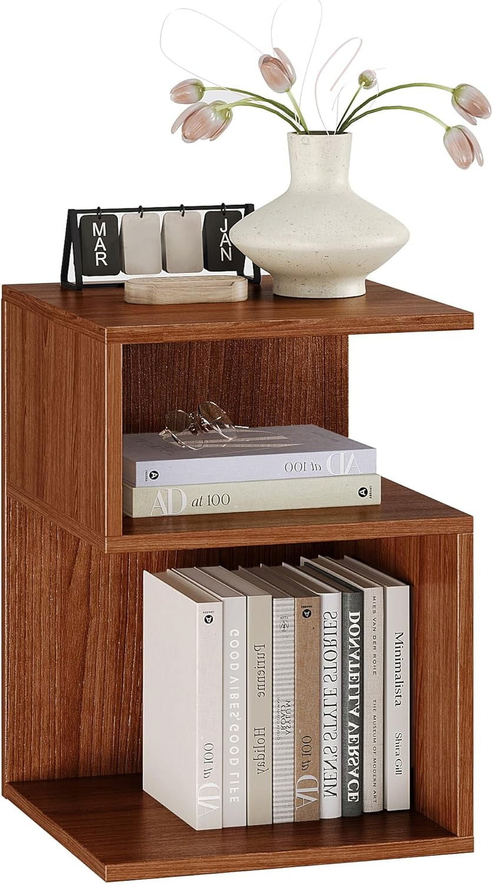 Tokyo S Minimalist 3 Tier End Table - Minimalist 3-Tier Wood Nightstand ...