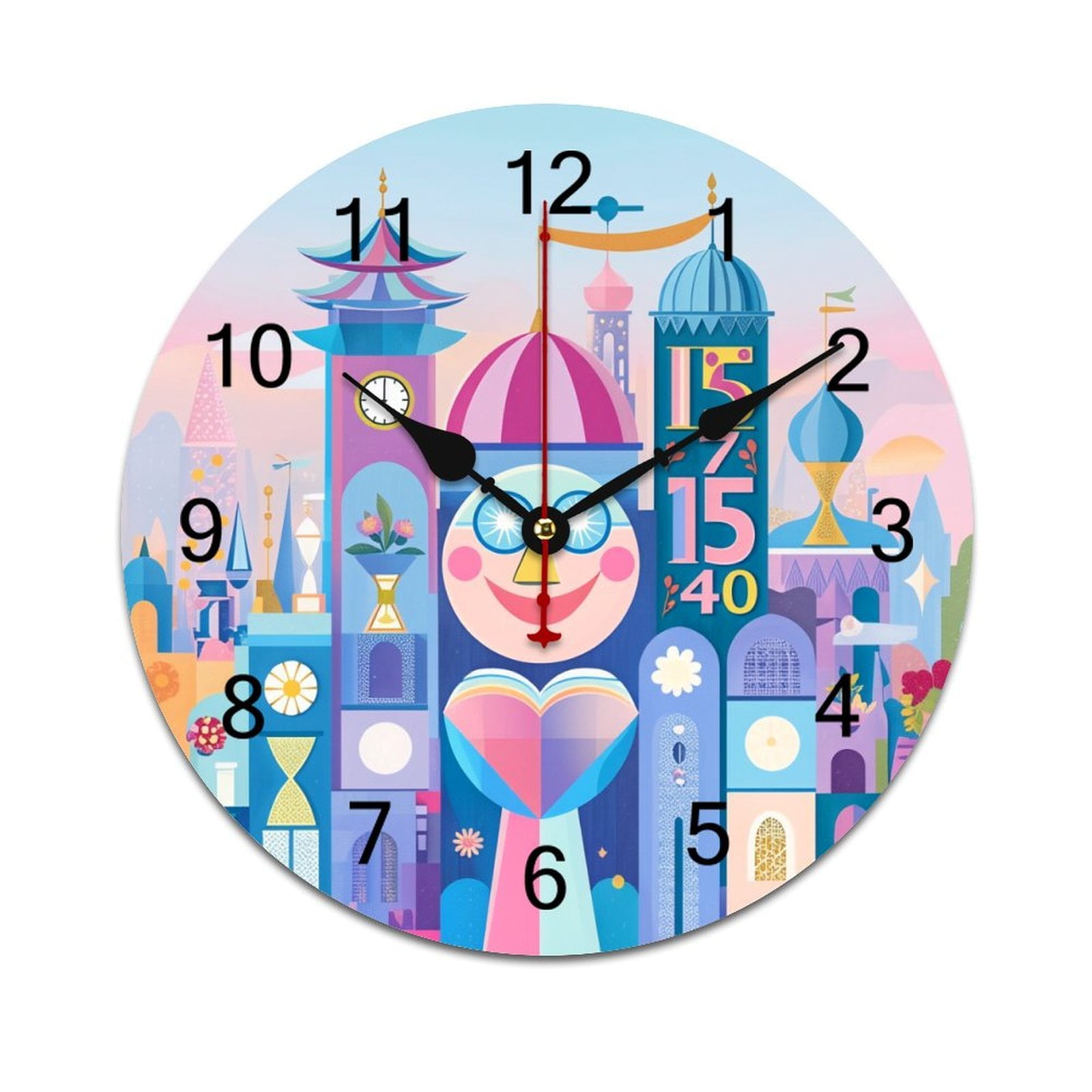 Tokyo Small World After All-1 Word Saying Big Wall Clock Home Decor Art ...