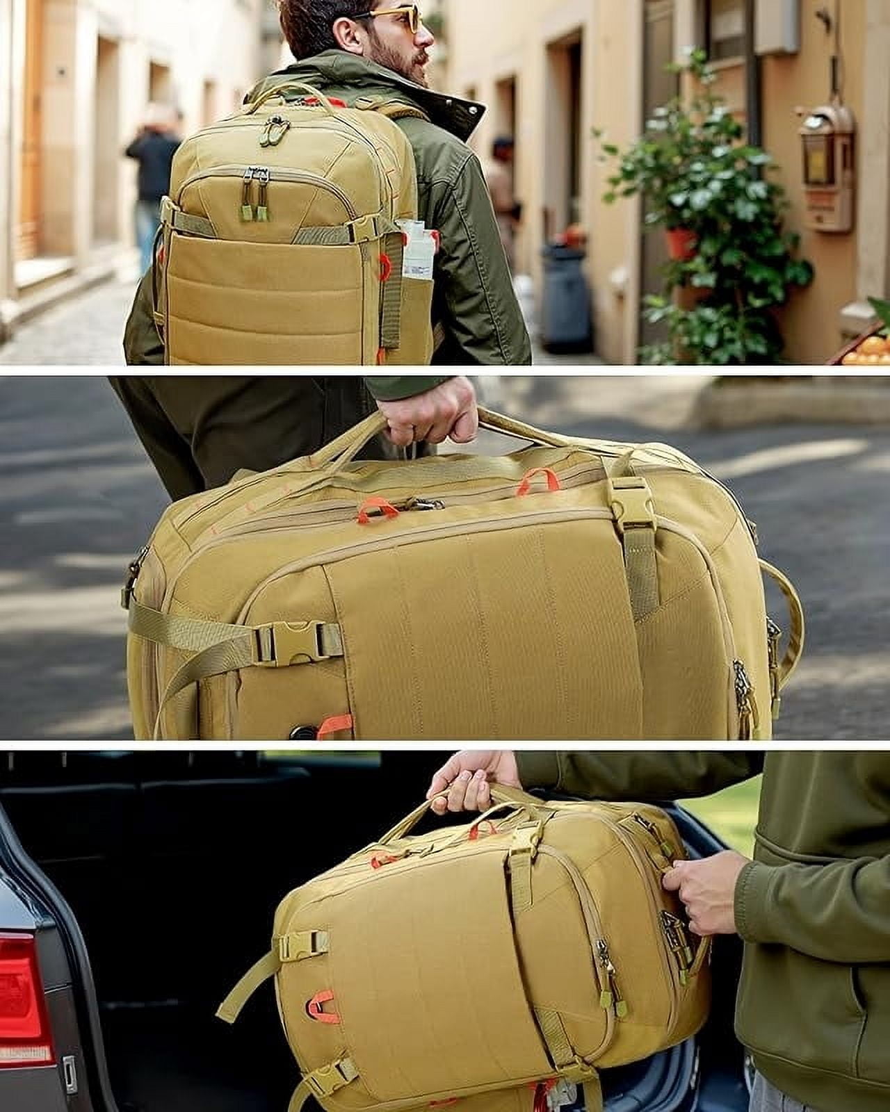 Tolaccea Carry on Travel Backpack, TSA Friendly Flight Approved Laptop ...