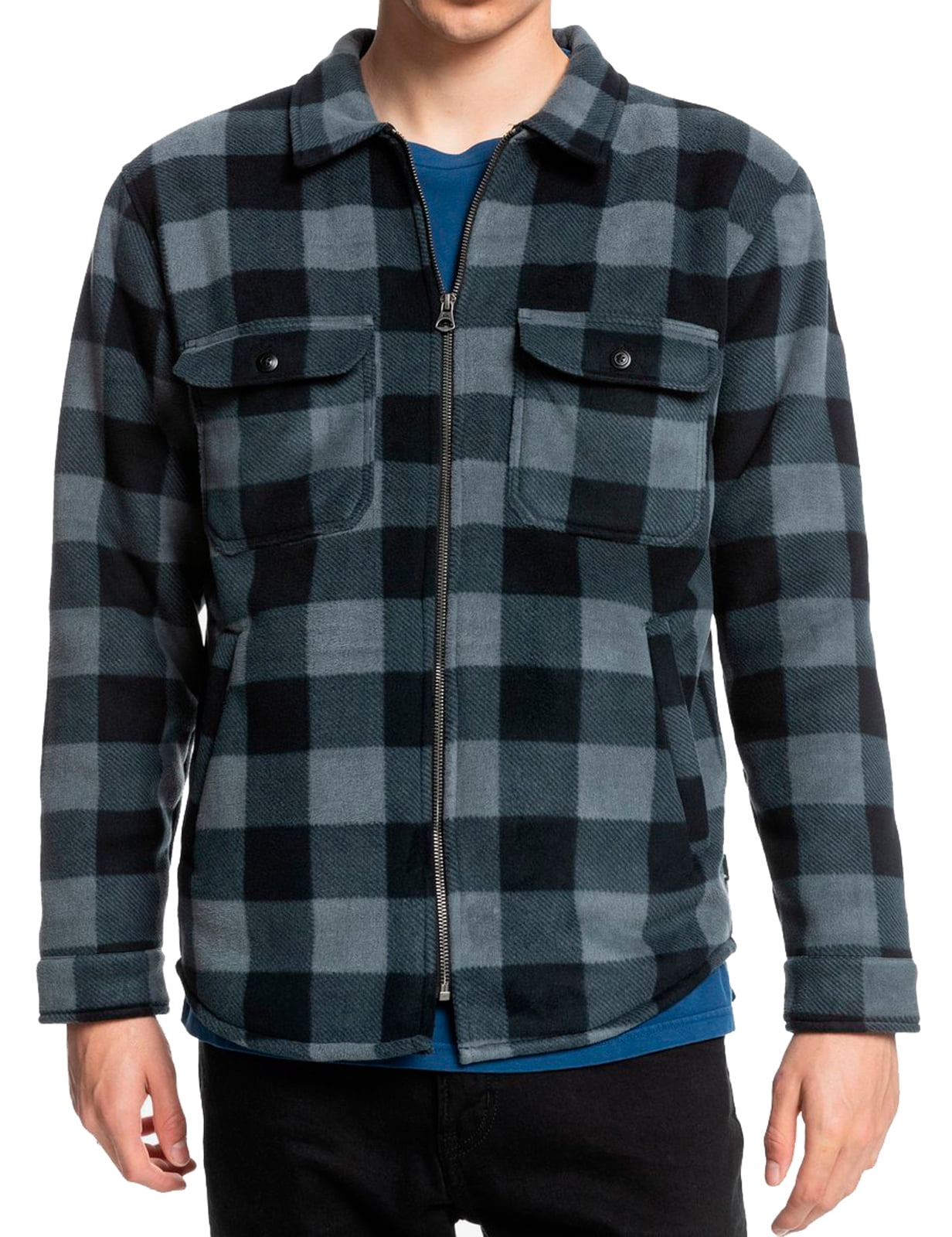 Tolala Allover Long Sleeve Shirt [Black Plaid] - Walmart.com
