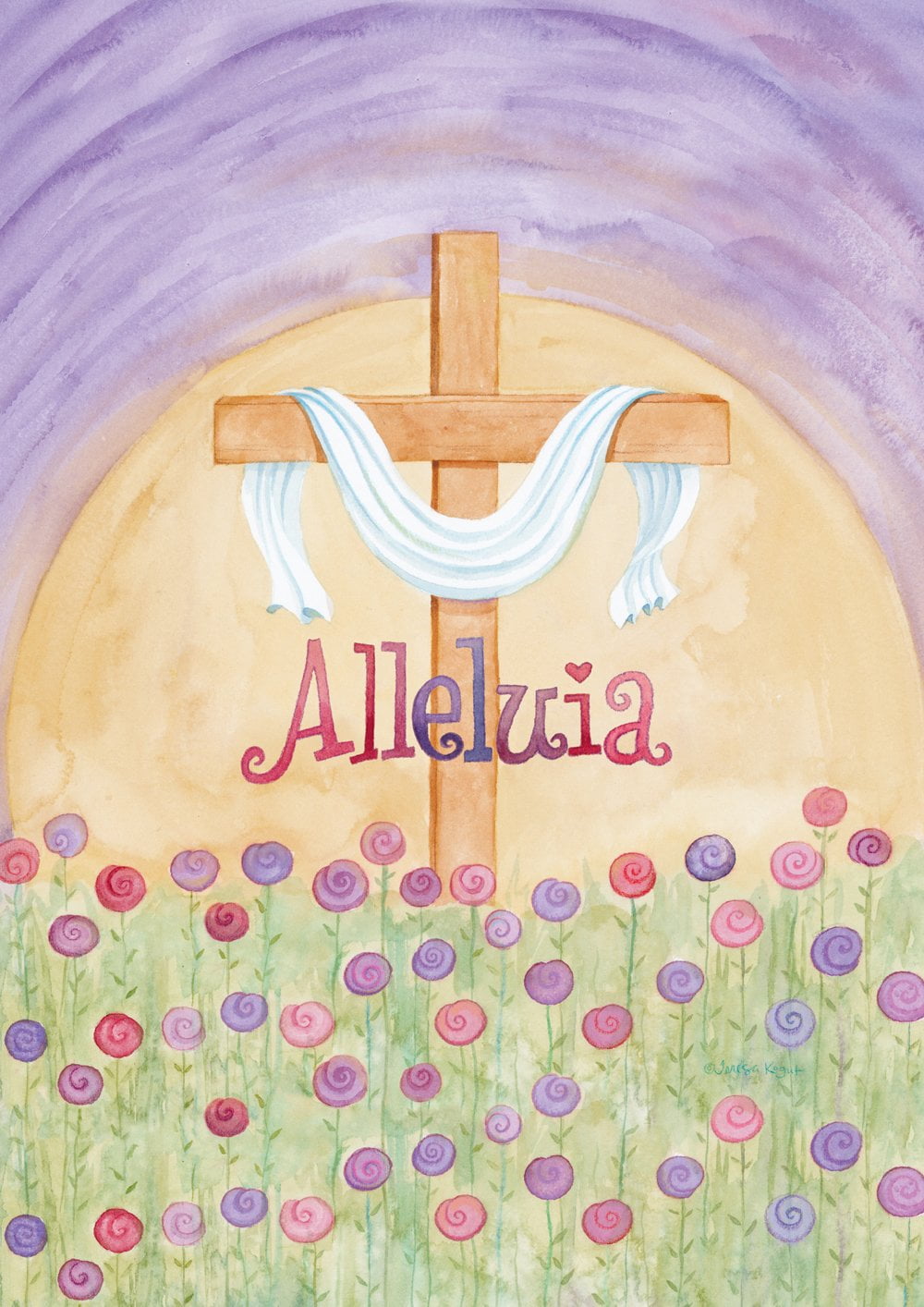 Toland Home Garden Alleluia Religious Easter Garden Flag Double Sided ...