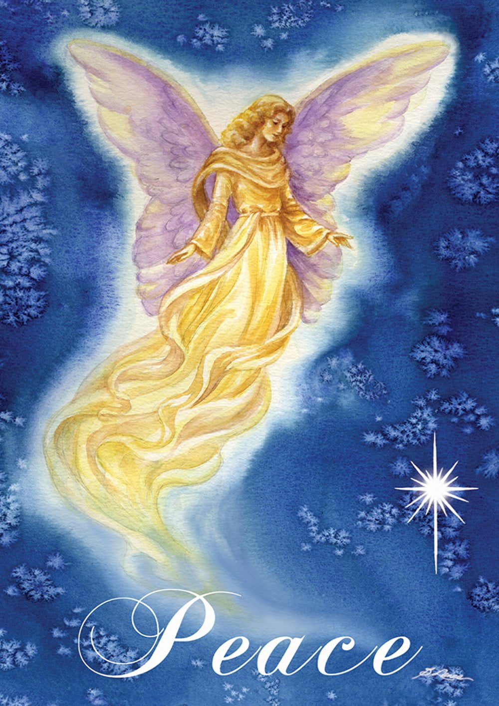 Toland Home Garden Angel Wings Christian Flag Double Sided 12x18 Inch ...