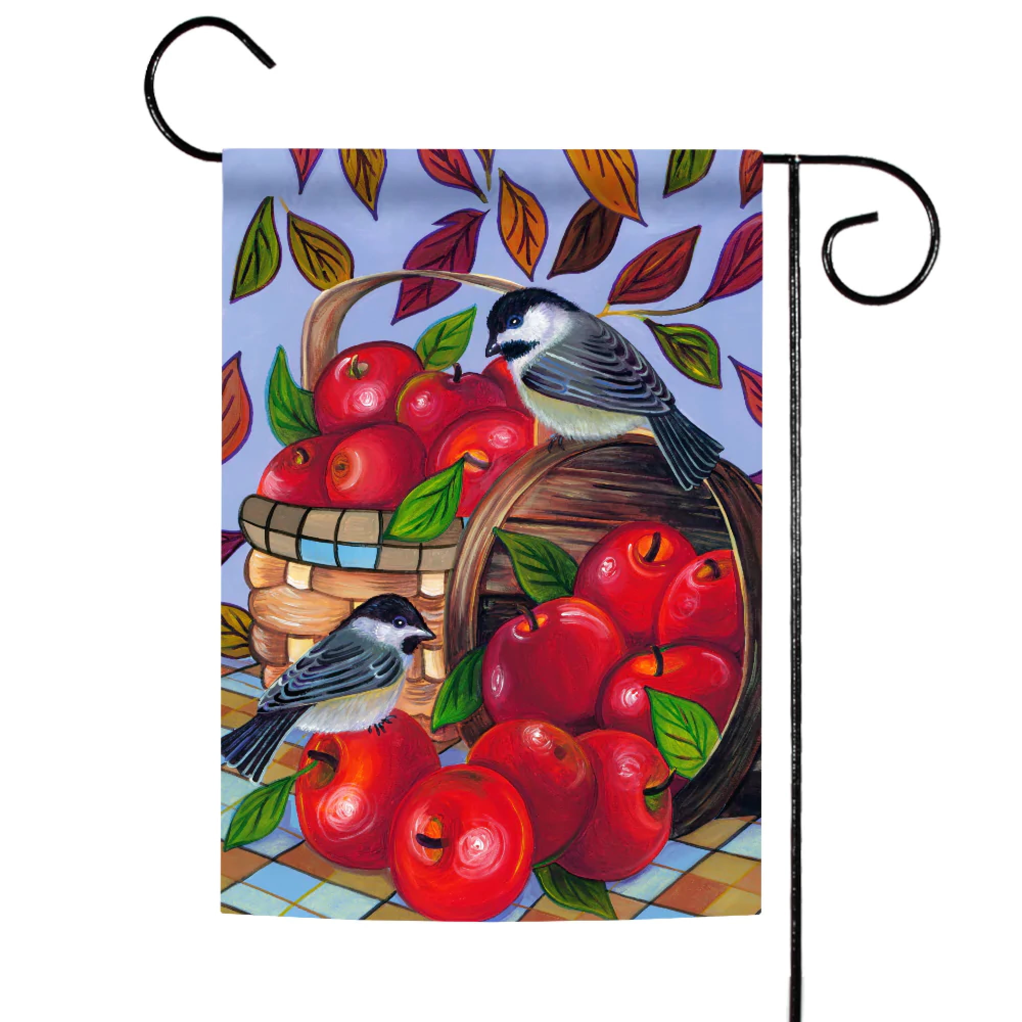 Toland Home Garden Apple Basket Fall Flag Double Sided 12x18 Inch ...