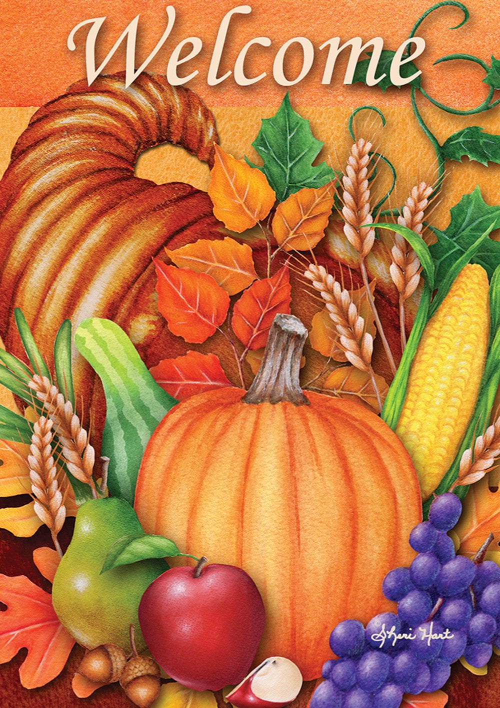 Toland Home Garden Autumn Blessing Fall Thanksgiving Flag Double Sided ...