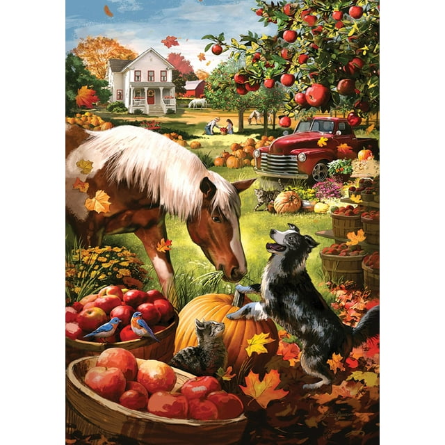 Toland Home Garden Autumn Farm Fall Flag Double Sided 12x18 Inch ...