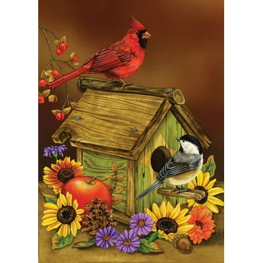 Toland Home Garden Farm Glory Fall Flag Double Sided 12x18 Inch ...