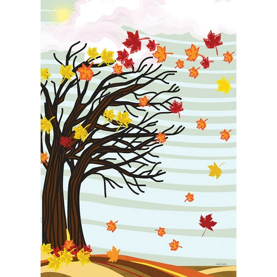 Toland Home Garden Autumn Winds Fall Flag Double Sided 28x40 Inch ...