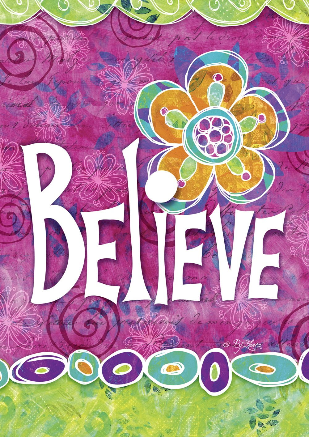 Toland Home Garden Believe Forever Positive Believe Flag Double Sided ...