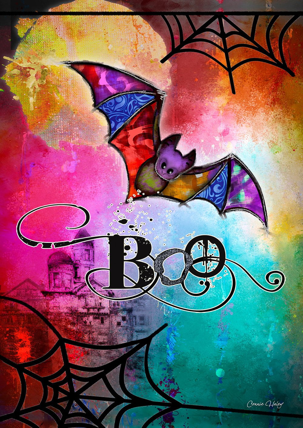 Toland Home Garden Boo Bat! Fall Halloween Flag Double Sided 28x40 Inch ...