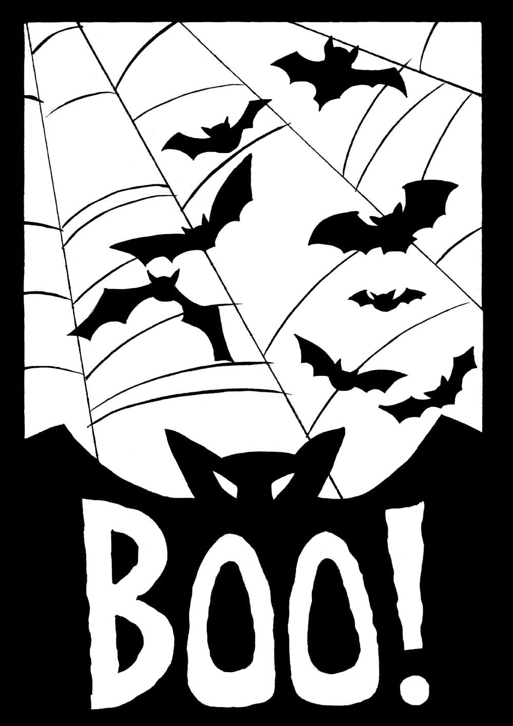 Toland Home Garden Boo! Cat Halloween Flag Double Sided 28x40 Inch ...