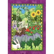 Toland Home Garden Long Eared Bunny Eggs Easter Flag Double Sided 12x18 ...