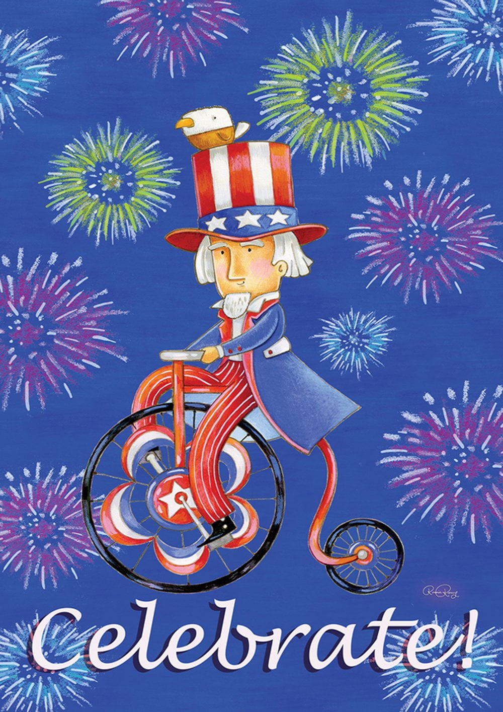 Toland Home Garden Celebrate Uncle Sam 4th of July Patriotic Flag ...