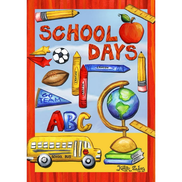 Toland Home Garden Classroom Collage Teacher Classroom Flag Double ...