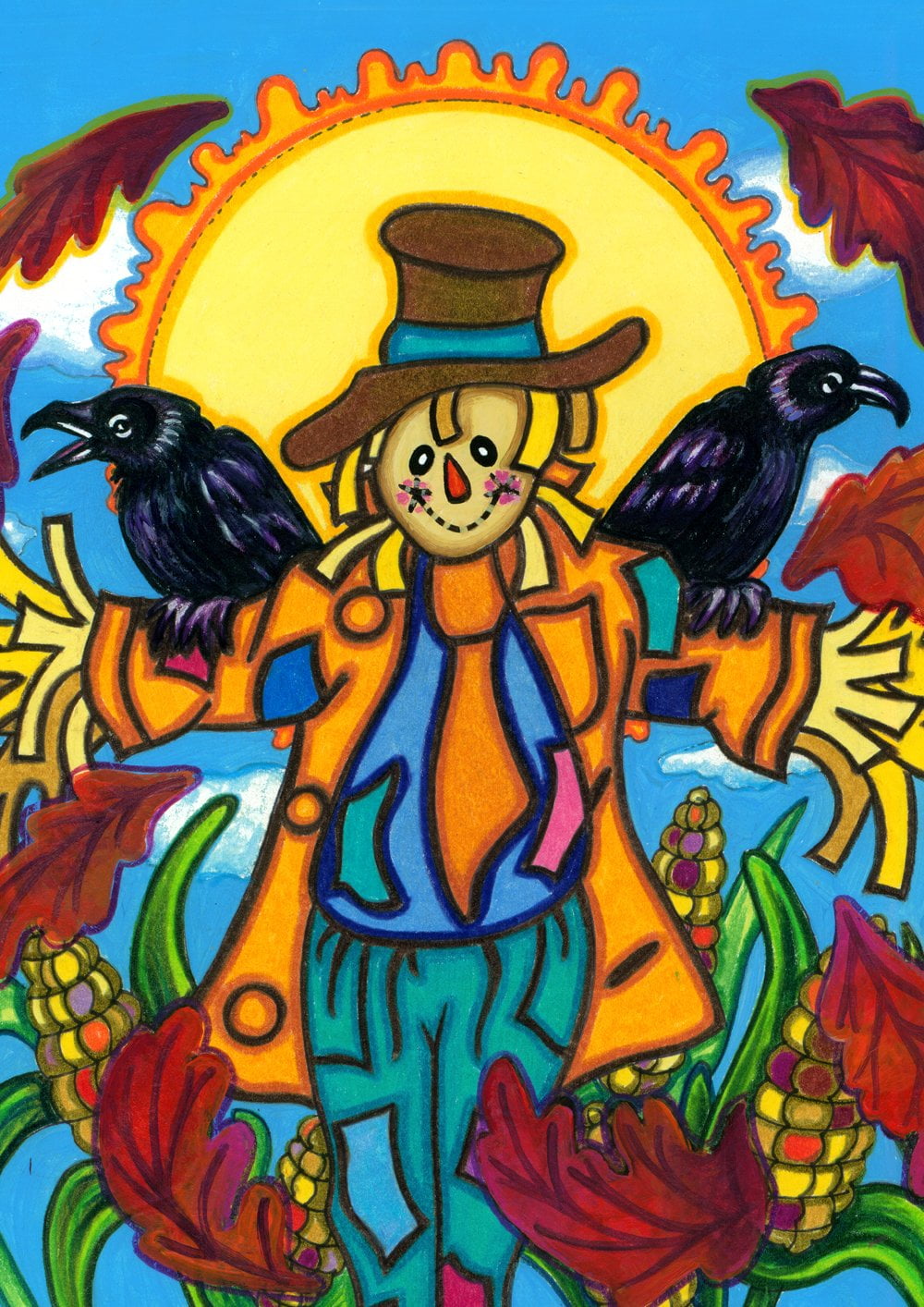 Toland Home Garden Crow Buddy Farm Fall Flag Double Sided 28x40 Inch ...