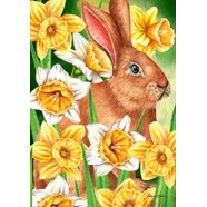 Toland Home Garden Bunny Poppies Spring Easter Flag Double Sided 12x18 ...