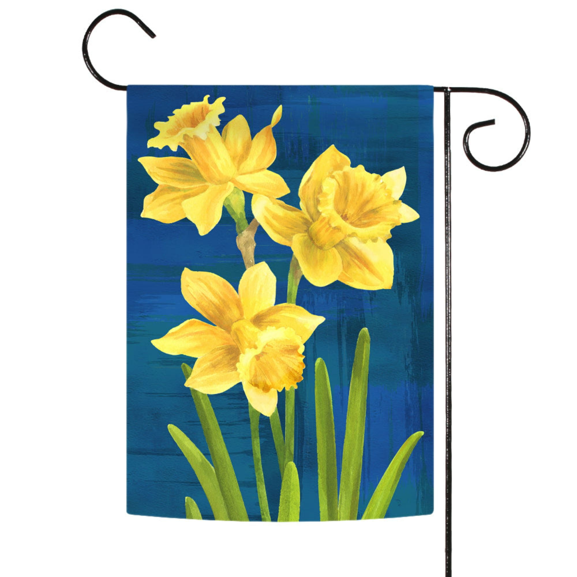 Toland Home Garden Daffodils On Blue Flower Spring Flag Double Sided ...