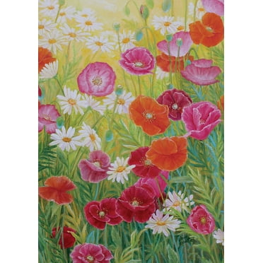 Toland Home Garden Polka Dot Vase Bouquet Flowers Flower Flag Double ...