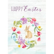 Toland Home Garden Bunny Poppies Spring Easter Flag Double Sided 12x18 ...