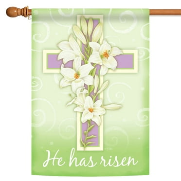 Toland Home Garden Bunny Poppies Spring Easter Flag Double Sided 12x18 ...