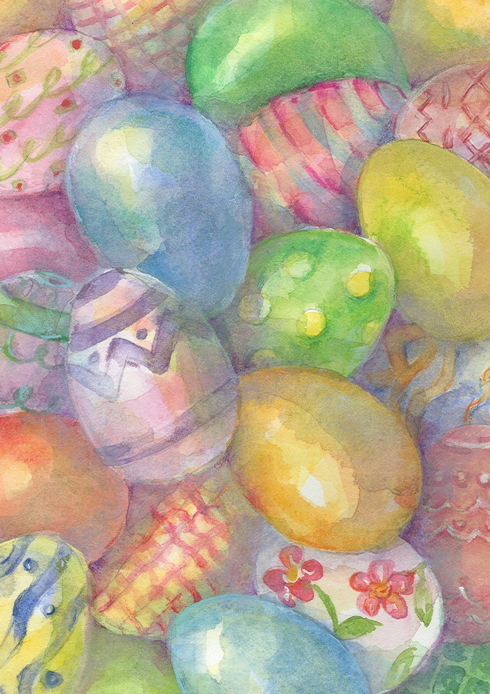 Toland Home Garden Easter Eggs Eggs Easter Flag Double Sided 12x18 Inch ...