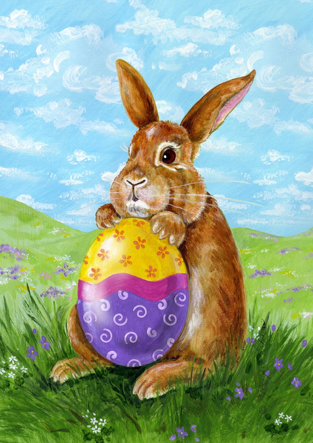 Toland Home Garden Eggstatic Eggs Easter Flag Double Sided 28x40 Inch ...