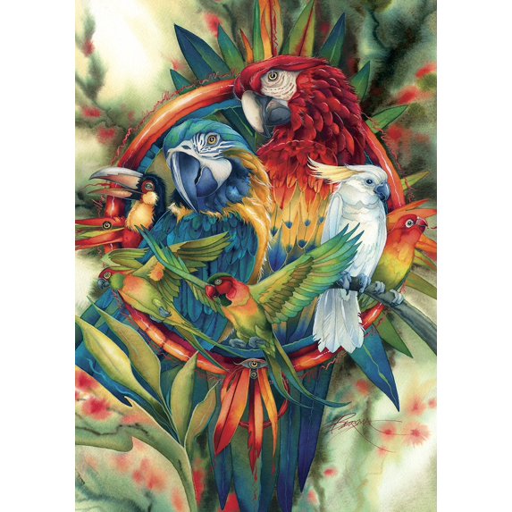 Toland Home Garden Exotic Tropical Birds Birds Bird Flag Double Sided ...