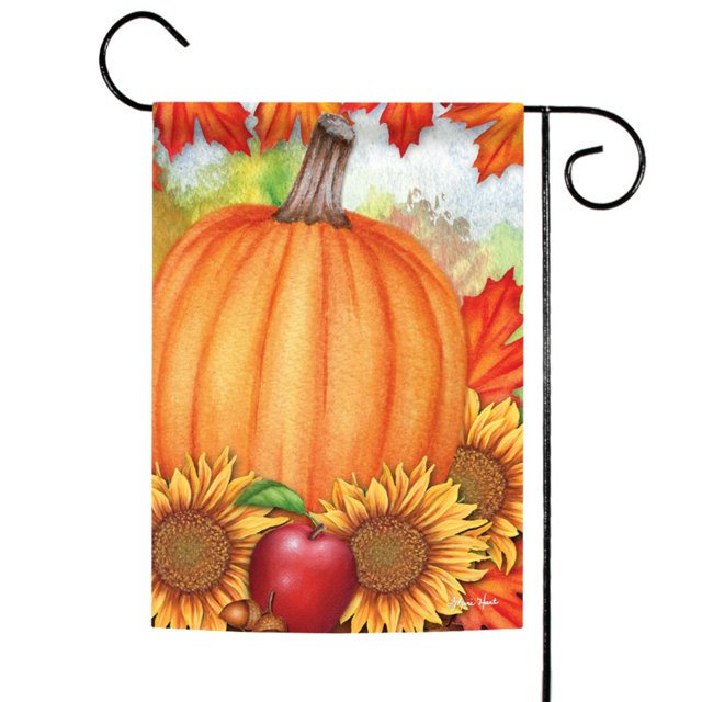 Toland Home Garden Fallessense Pumpkin Fall Flag Double Sided 12x18 ...