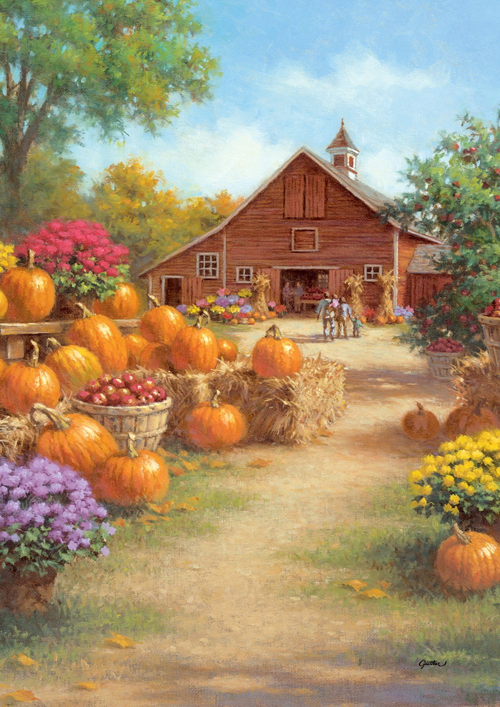 Toland Home Garden Farm Glory Fall Flag Double Sided 12x18 Inch ...