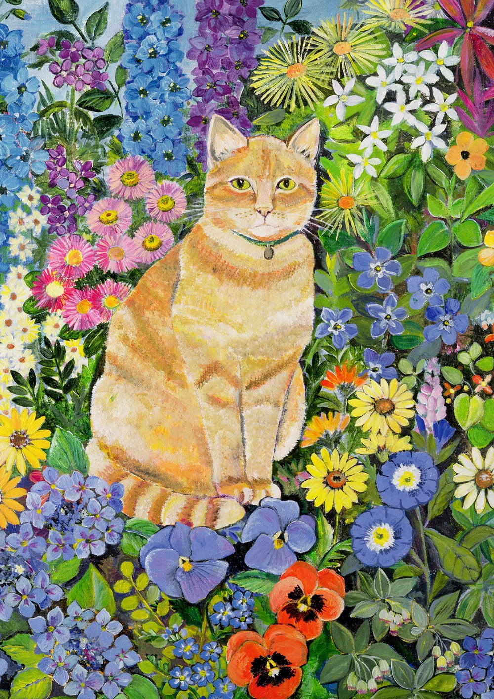 Toland Home Garden Flower Cat Flower Cat Flag Double Sided 12x18 Inch ...
