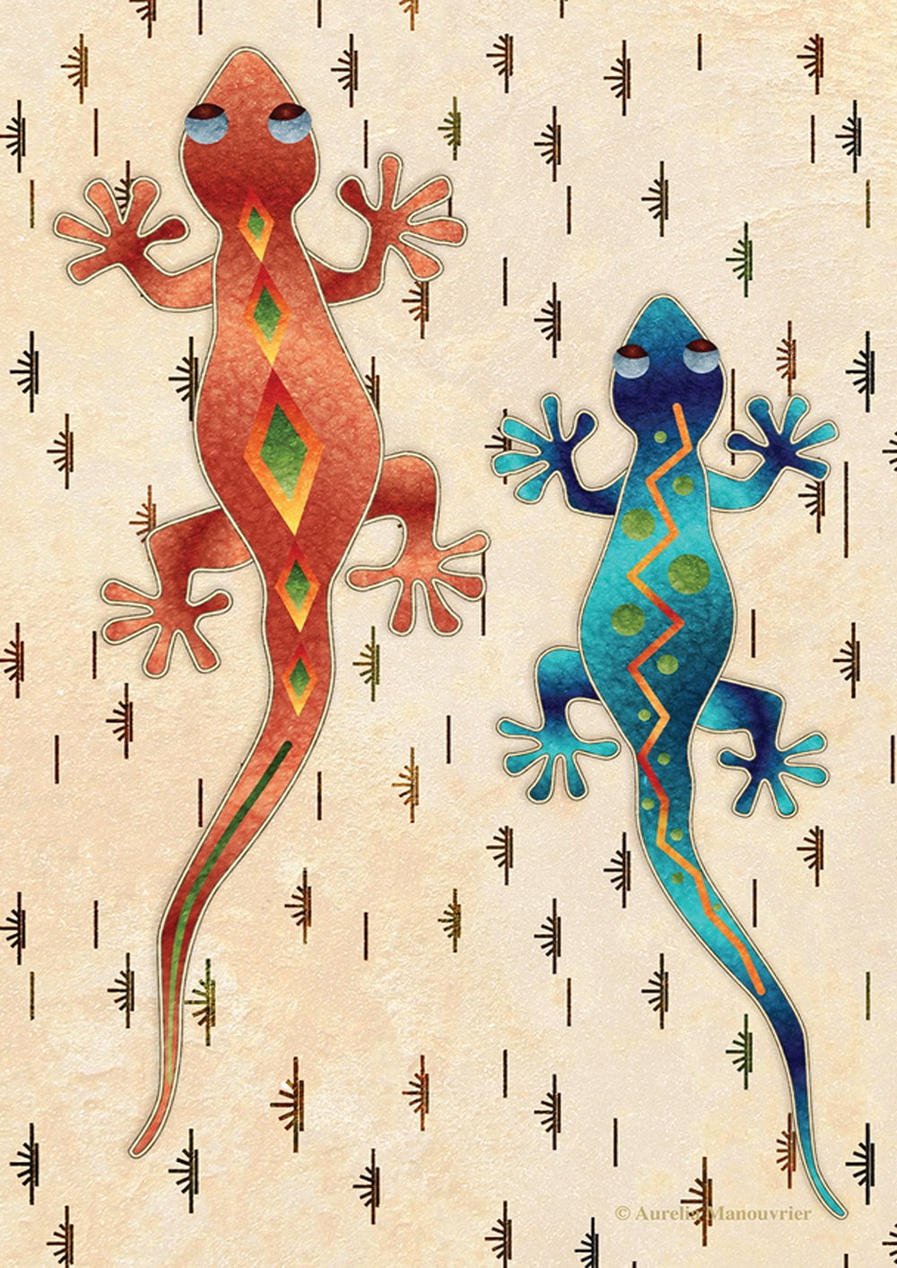 Toland Home Garden Geckos Lizard Gecko Flag Double Sided 28x40 Inch ...