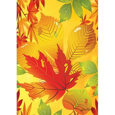 Toland Home Garden Fall Garden Flower Fall Flag Double Sided 12x18 Inch ...