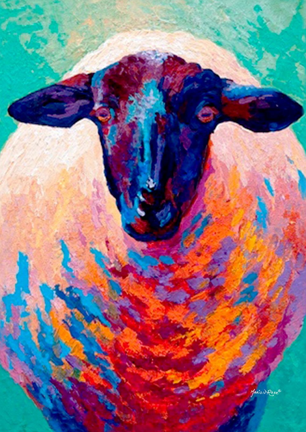 Toland Home Garden Here's Looking At Ewe Colorful Sheep Flag Double ...