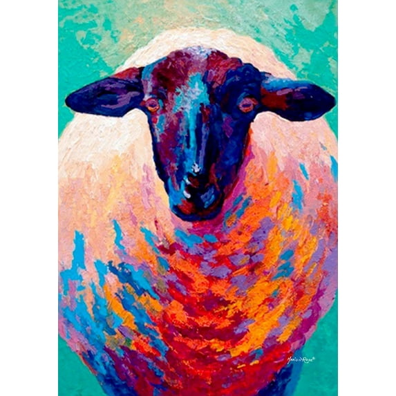 Toland Home Garden Here's Looking At Ewe Colorful Sheep Flag Double ...