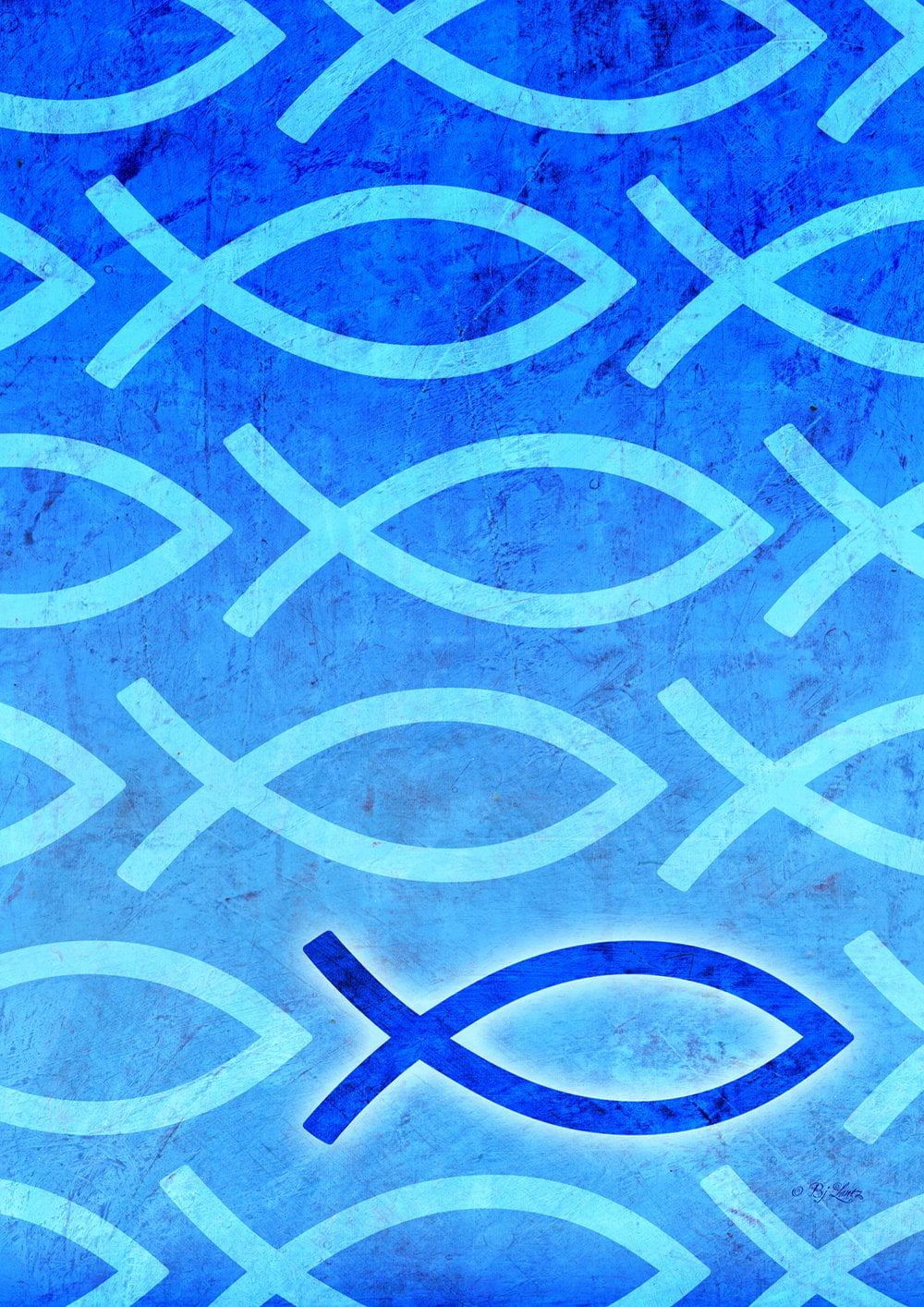 Toland Home Garden Ichthys - Jesus Fish Christian Flag Double Sided ...