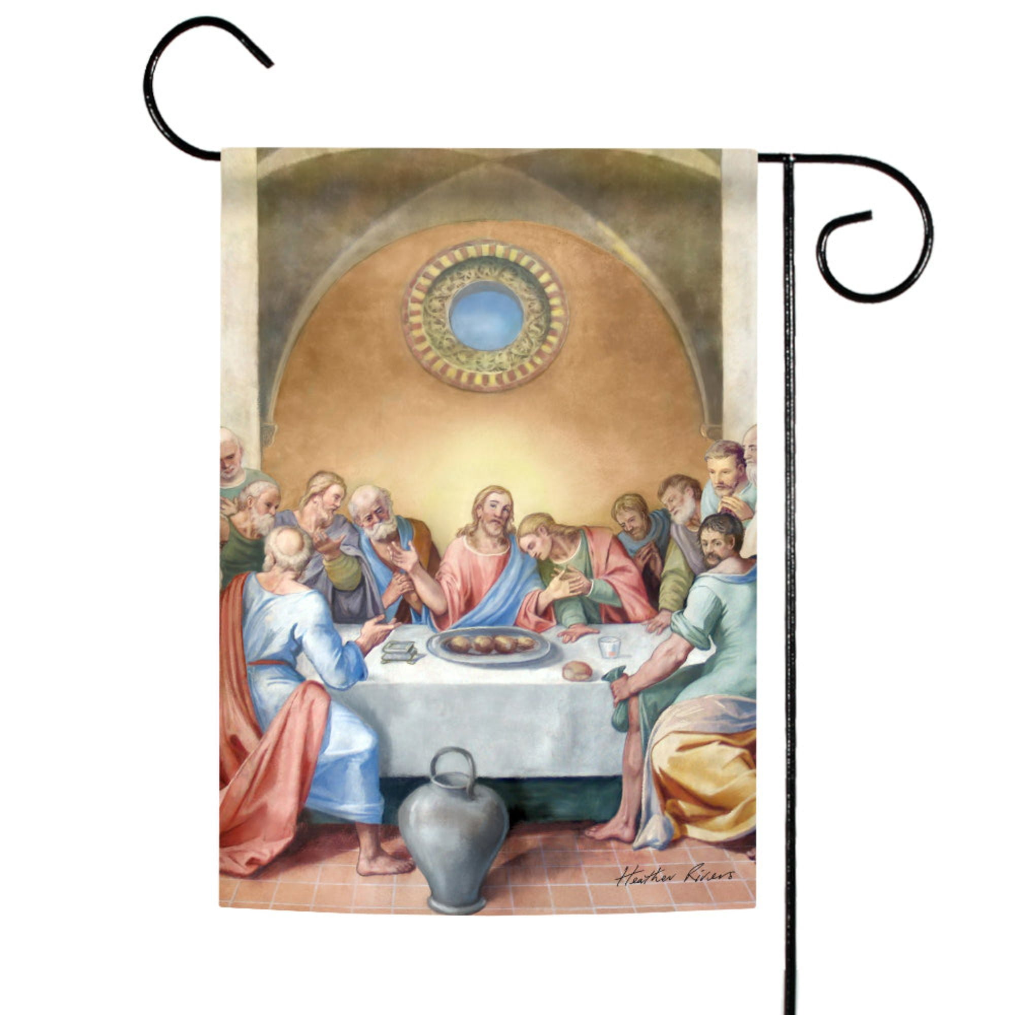Toland Home Garden Last Supper religious Easter Flag Double Sided 12x18 ...