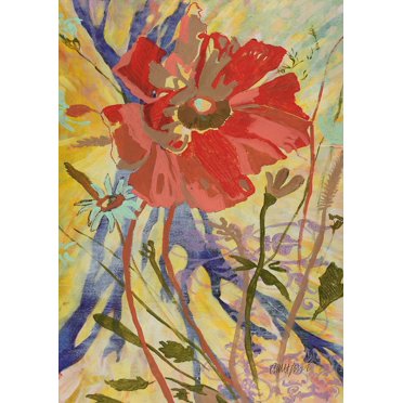 Toland Home Garden Polka Dot Vase Bouquet Flowers Flower Flag Double ...