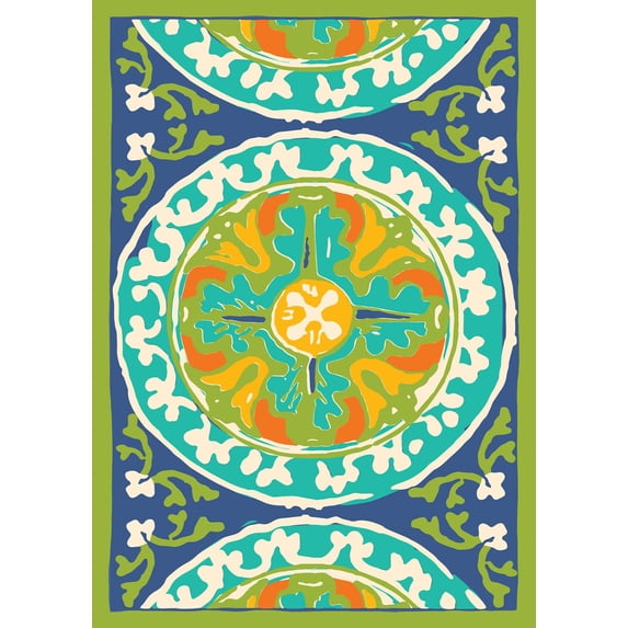 Toland Home Garden Medallion Compass Compass Flag Double Sided 28x40 ...