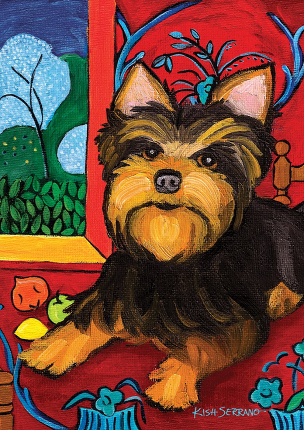 Toland Home Garden Muttisse-Yorkie Yorkie Dog Flag Double Sided 28x40 ...