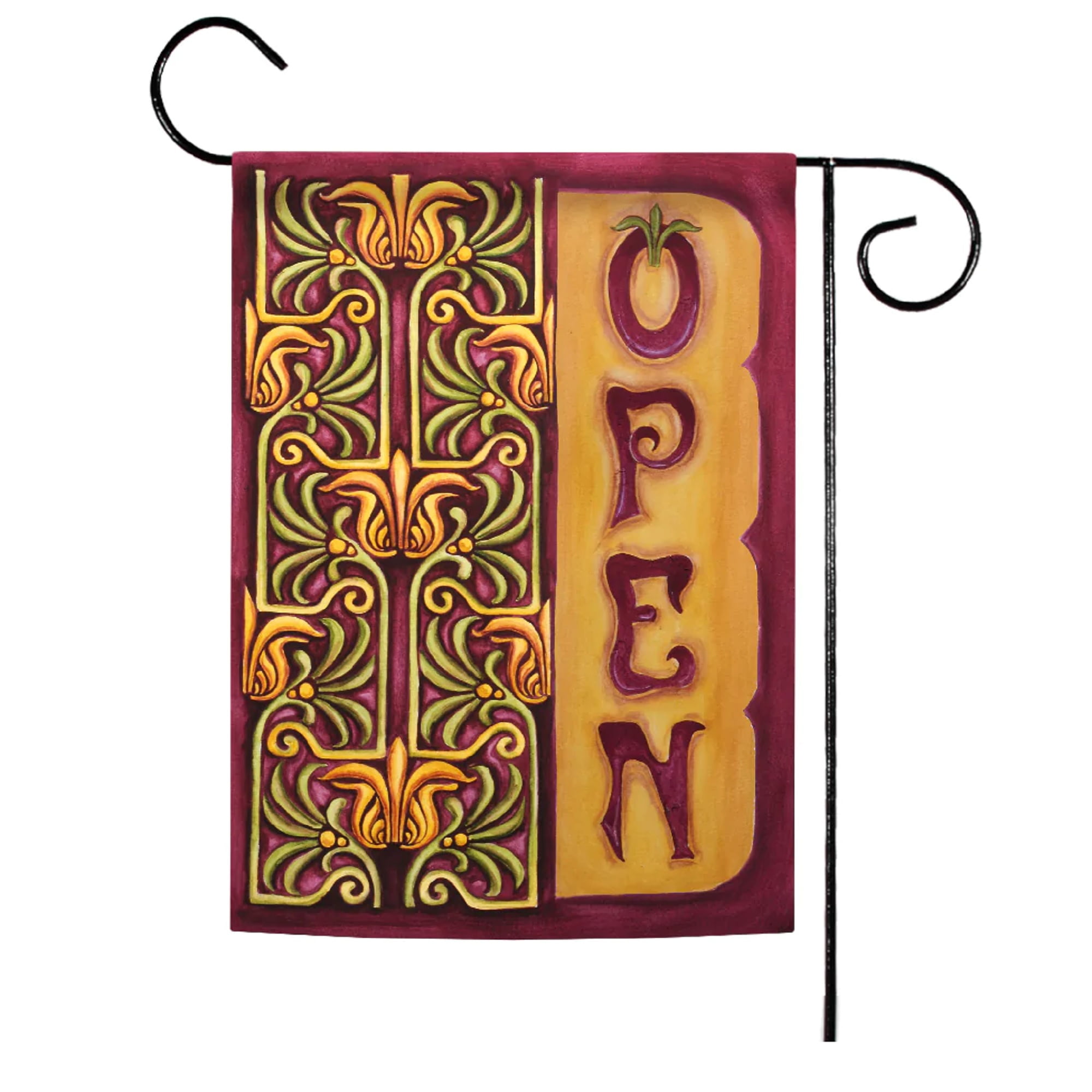Toland Home Garden Nouveau Open Advertising Business Flag Double Sided ...