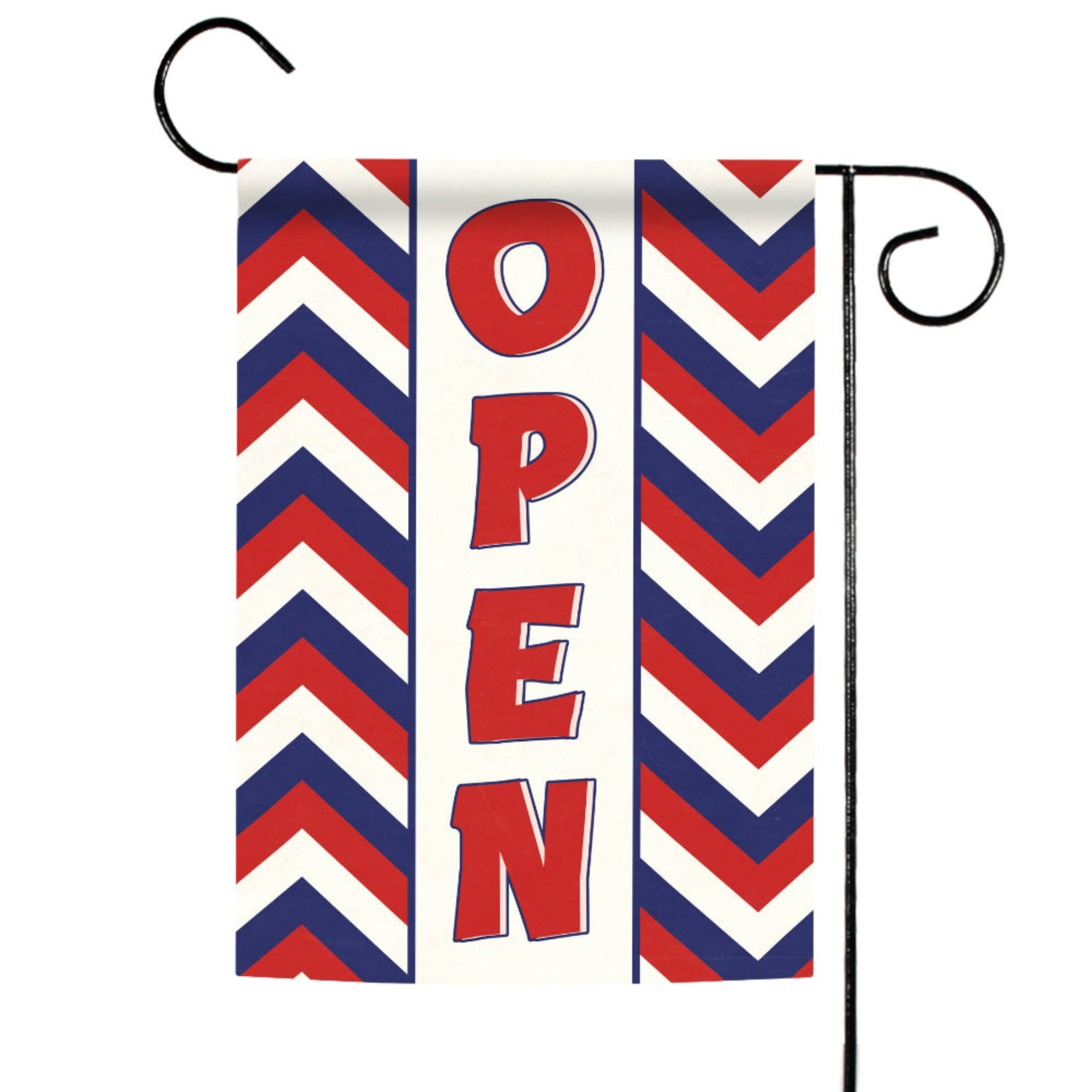 Toland Home Garden Open-Chevron Welcome Open Flag Double Sided 12x18 ...
