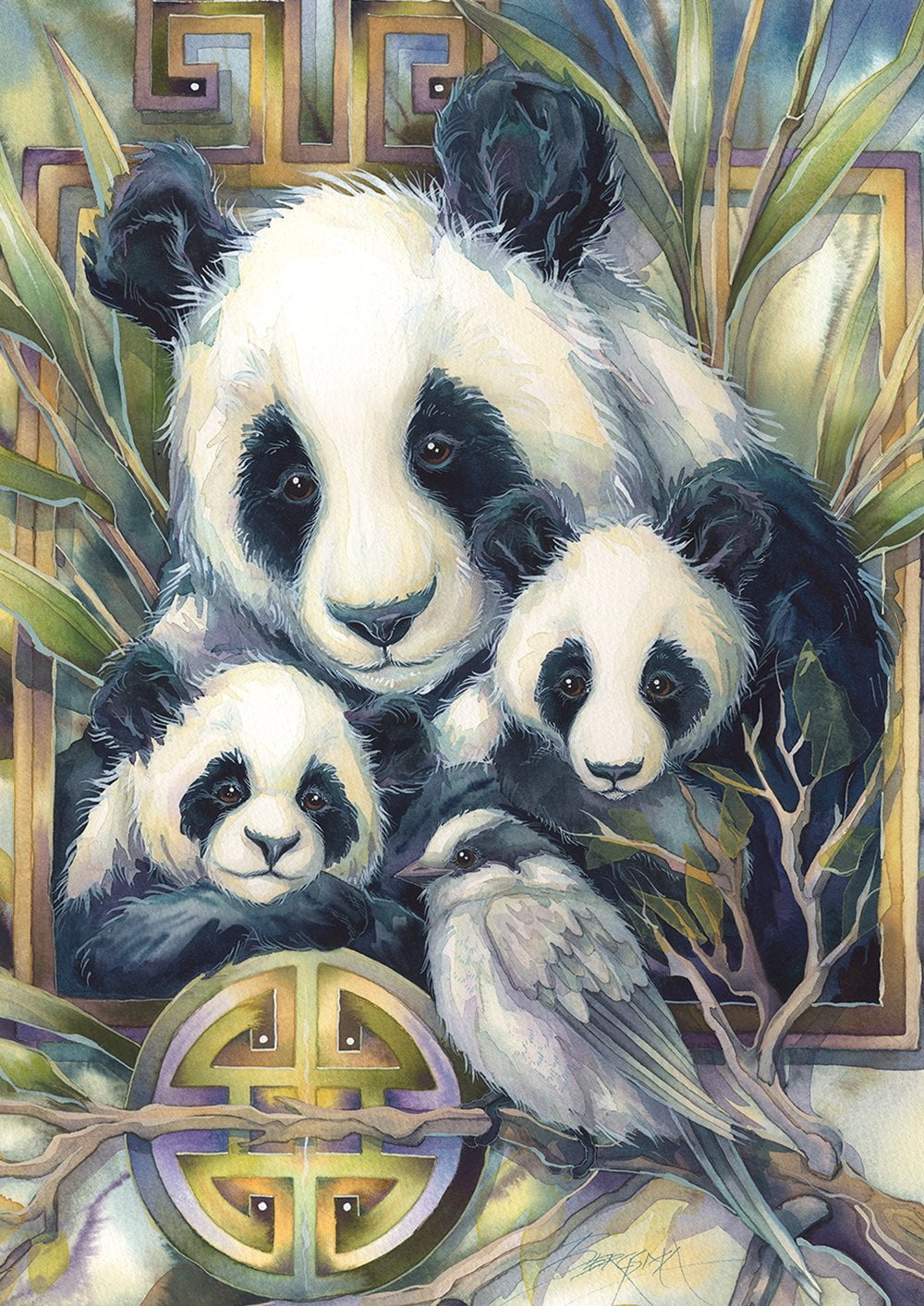 Toland Home Garden Panda Family Panda Flag Double Sided 28x40 Inch ...